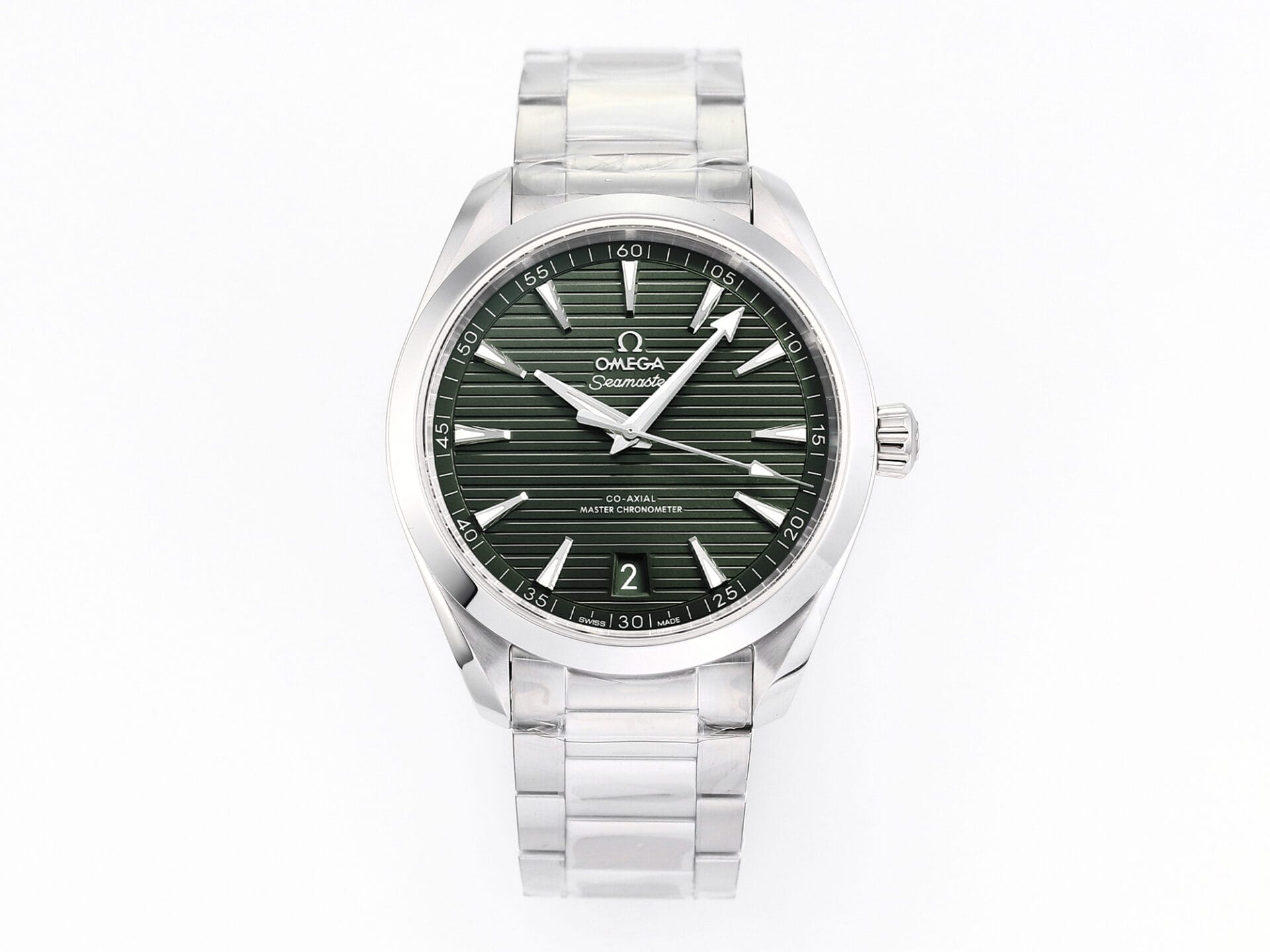 VSFactory (VSF) Omega Aqua Terra 150M Green Dial Steel A8900 Movement ...