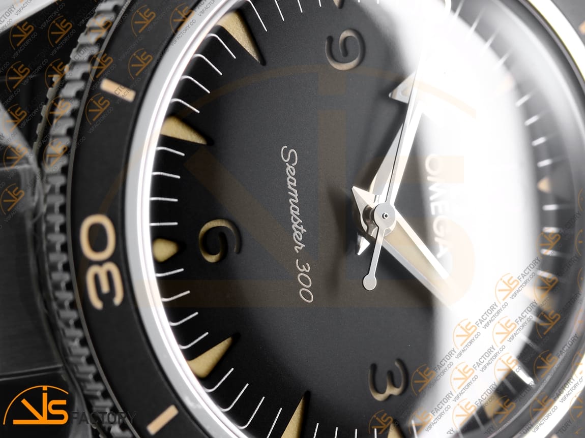 VS Factory Omega Seamaster 300 Heritage Black Dial Steel A8912 Movement ...
