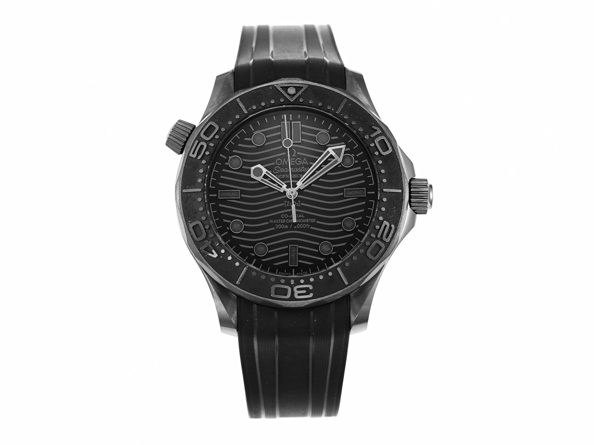 VS Factory Omega Seamaster 300m 43.5mm Black Ceramic Black Dial Black ...