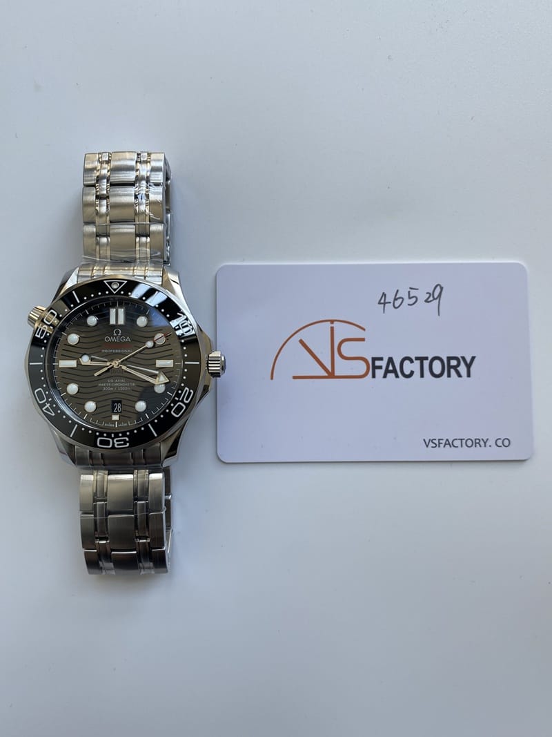 46529-VS Factory Omega Seamaster Diver 300M Black Ceramic Black Dial ...